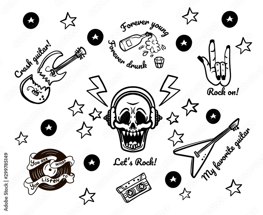 Easy Punk Rock Drawings