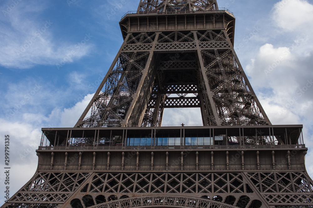 Eiffel Tower Close Up Middle