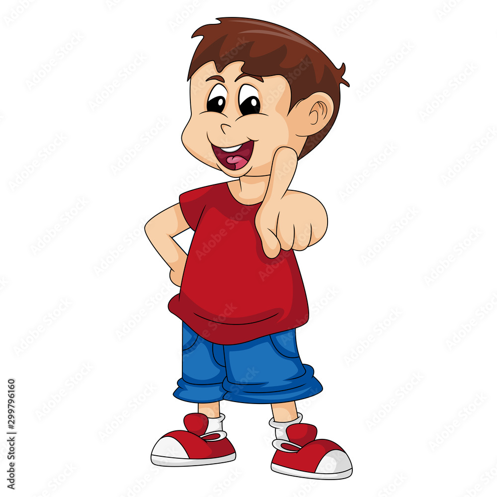 Kid Pointing Finger Clip Art