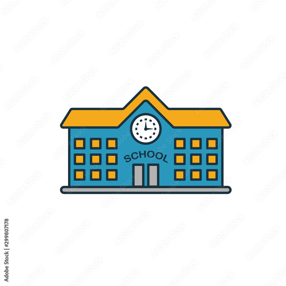 School icon. Simple element from school icons collection. Creative ...