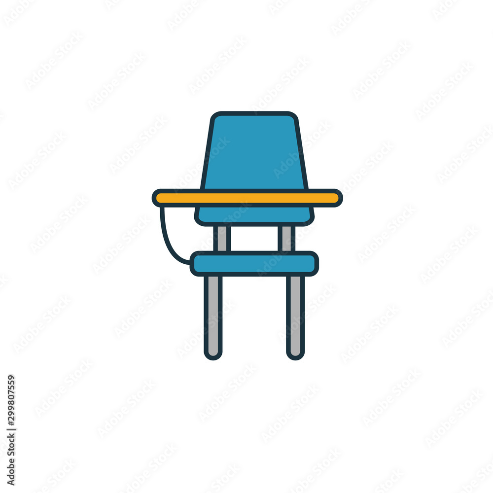 School Desk icon. Simple element from school icons collection. Creative ...