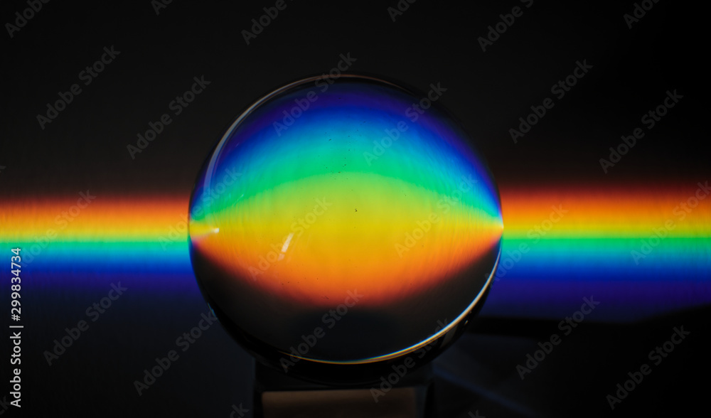 Colors of the rainbow product of Broken light, showing the spectrum of ...