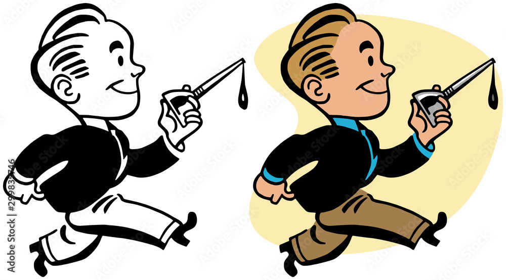 Helpful Person Cartoon