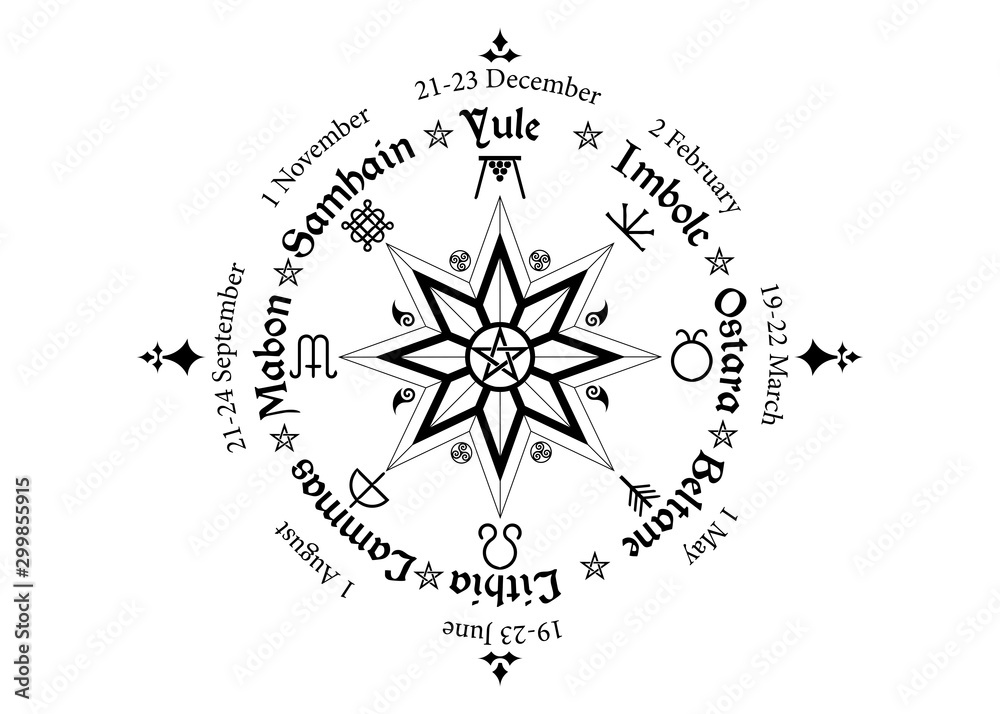 Wheel of the Year is an annual cycle of seasonal festivals, observed by ...