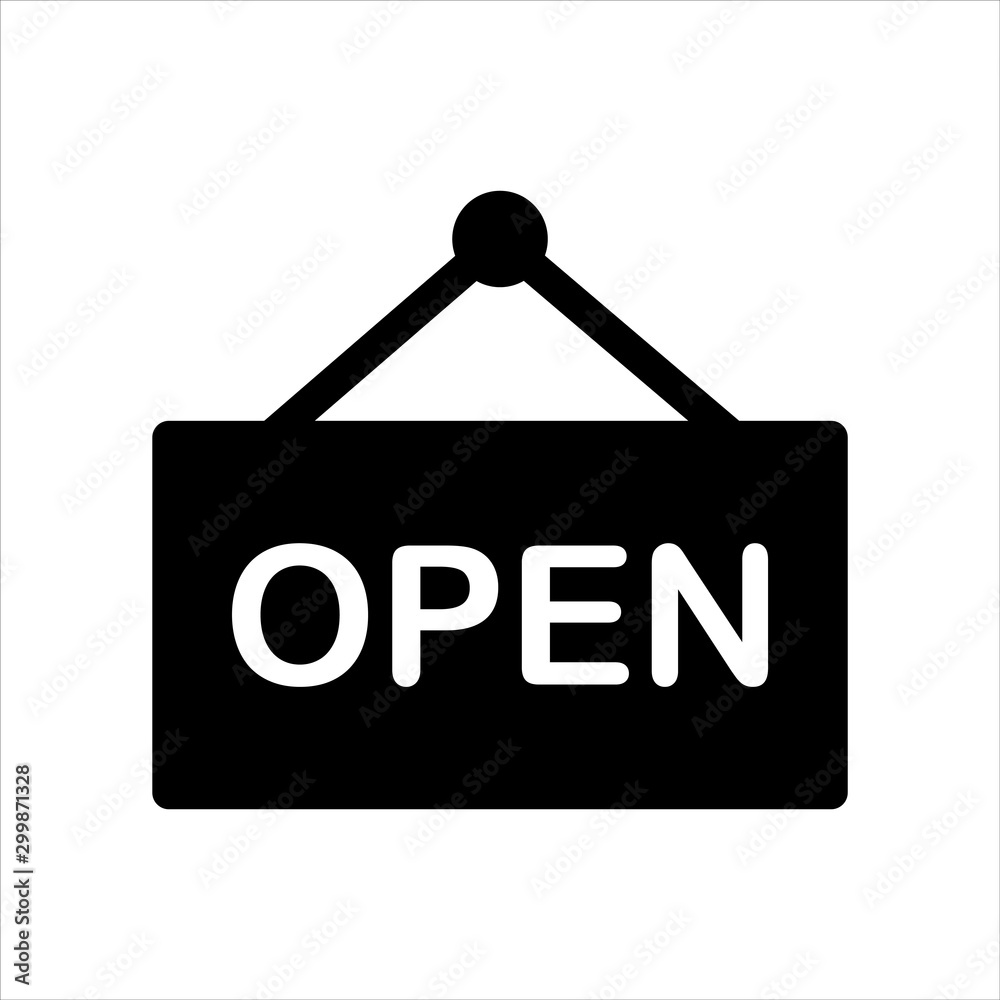 Open Sign Icon