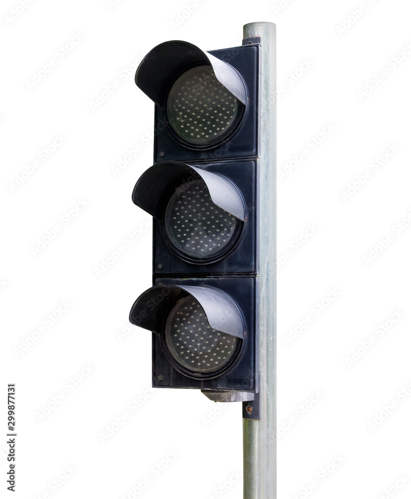 Traffic light isolated on white background,clipping path Stock Photo ...