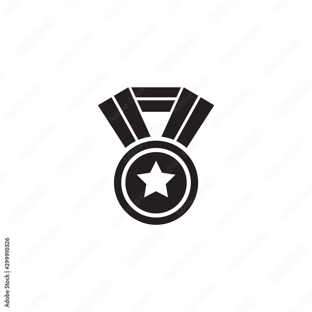 Medal icon logo design vector template Stock Vector | Adobe Stock