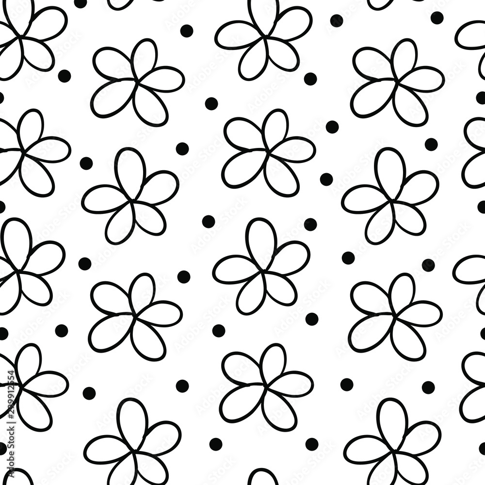 Five Circle Flower Dots