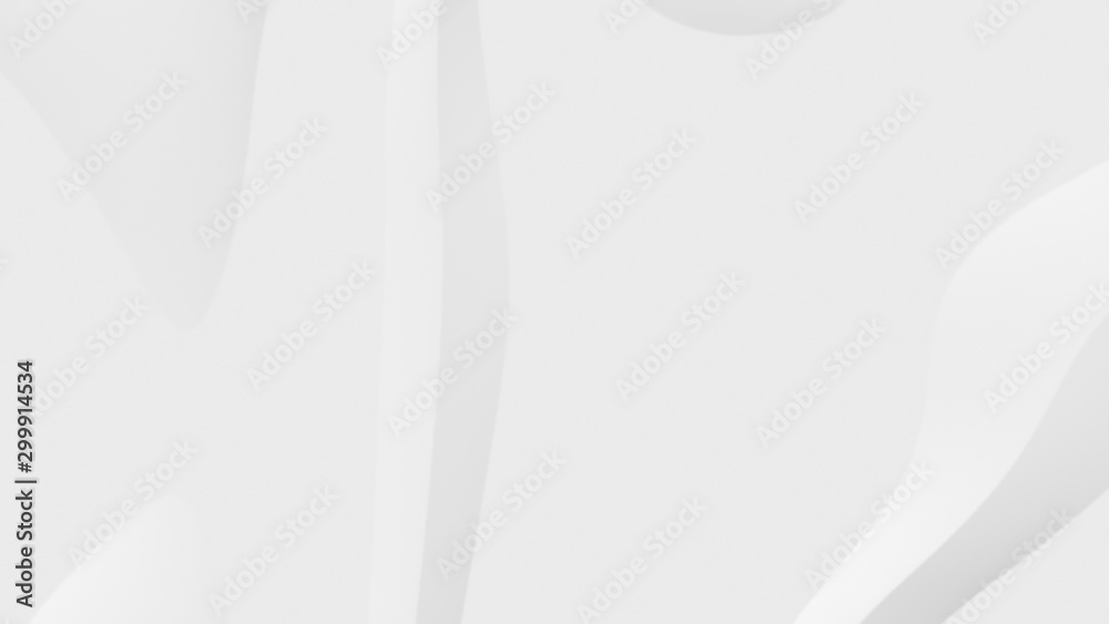 Big white abstract moving wave surface. Seamless loop white background ...