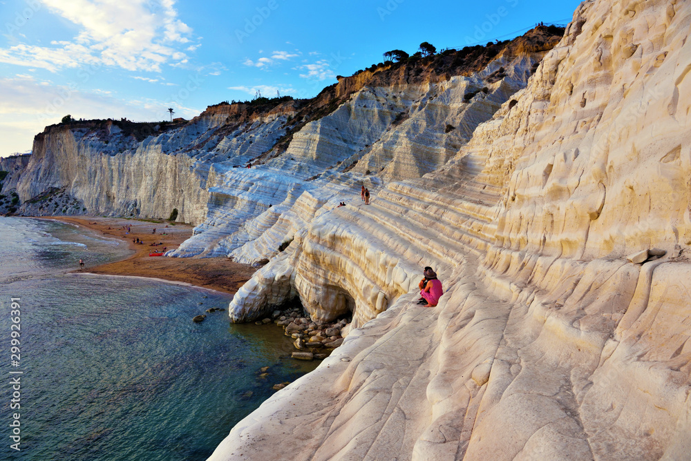 stair of the turks (Scala dei Turchi) mediterranean Beach Agrigento ...
