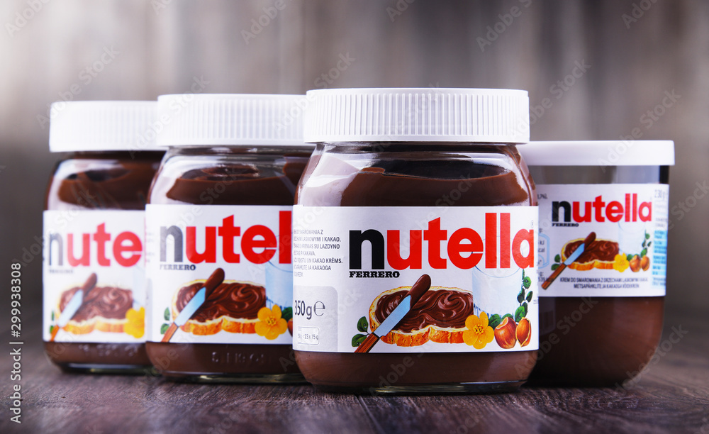 Jars of Nutella spread Stock Photo | Adobe Stock