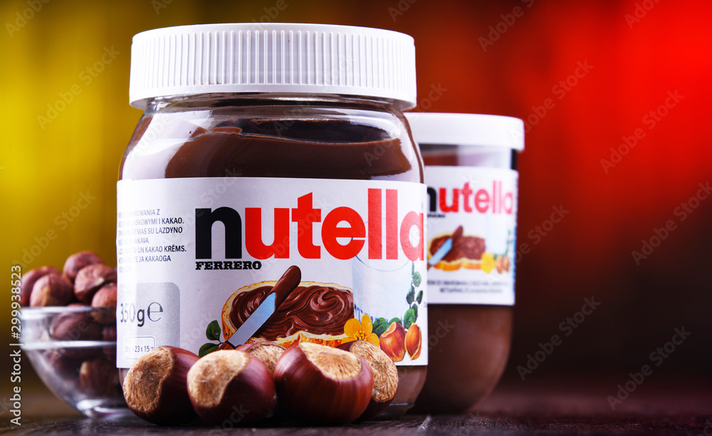 Jars of Nutella spread Stock Photo | Adobe Stock