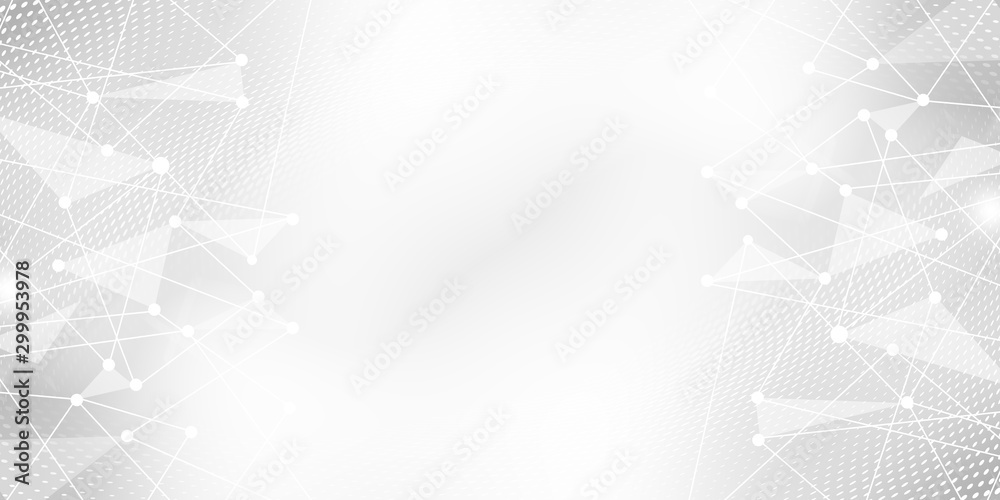 Gray halftone pattern with white line motion and network connection ...