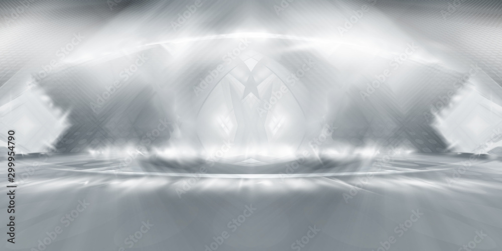 soft gray studio room background, grey floor backdrop with spotlight ...