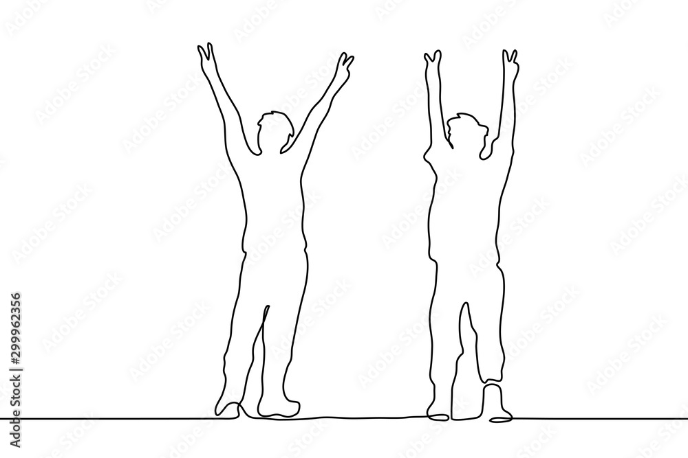 Guy Standing Up Drawing