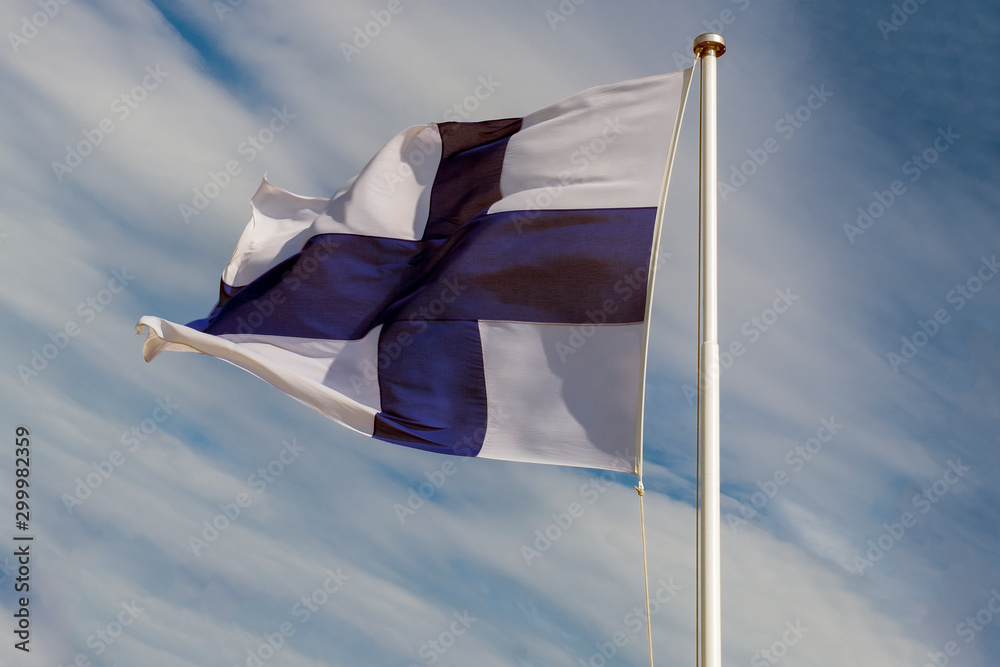 Flag of Finland-is one of the state symbols of the Republic of Finland ...