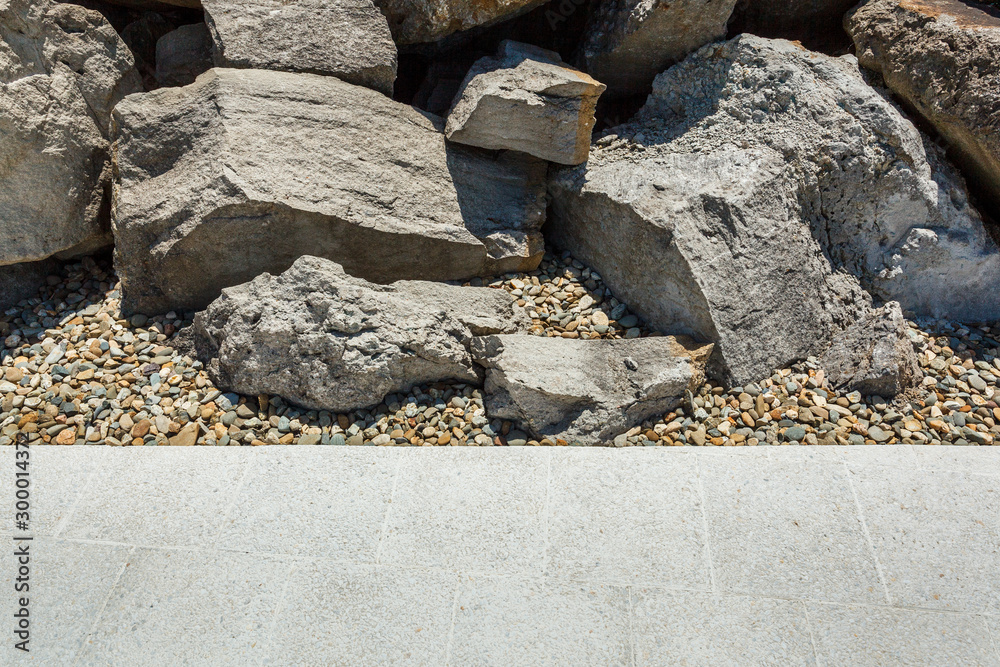 A natural stone. Facing tiles. Paving slabs. Granite. Marble. Crushed ...