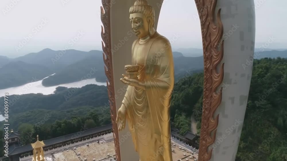 Buddha statue in Donglin Temple. Jiangxi: China. Donglin Buddha is the ...