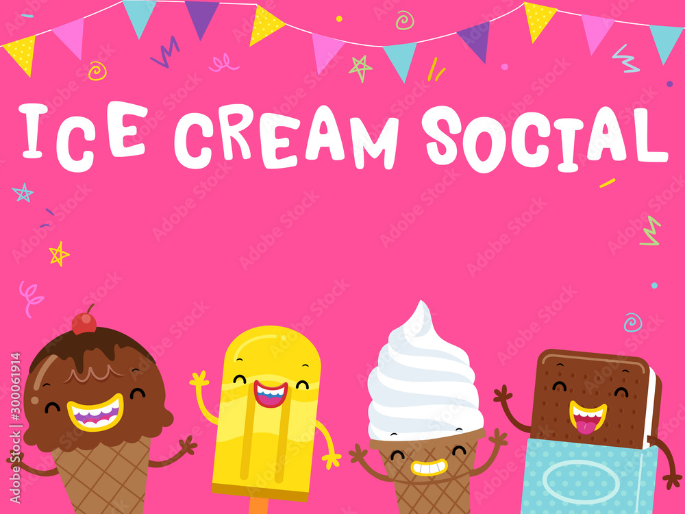 Ice Cream Party Clip Art
