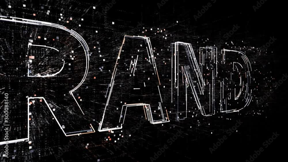 4k BRAND word tag cloud;computer code particle.The Matrix binary text design animation;changing ...