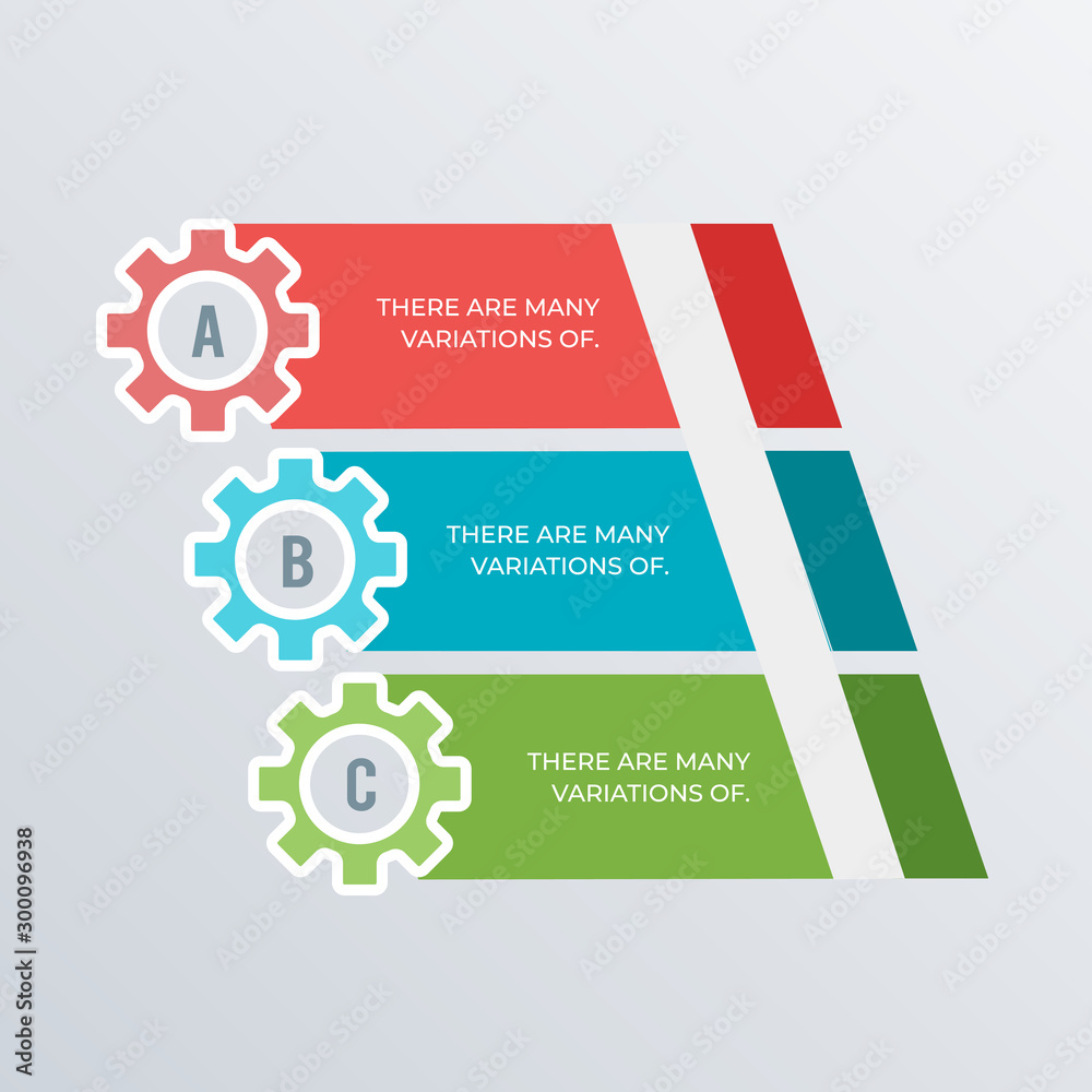 List informational infographics template design. Business concept ...
