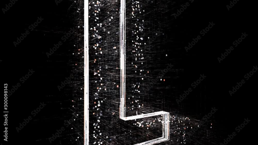 4k L letter alphabet word tag cloud;computer code particle.The Matrix binary text design ...
