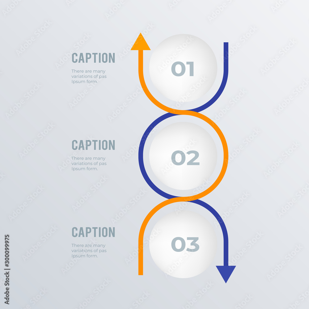 Rounded process infographics template design. Business concept ...