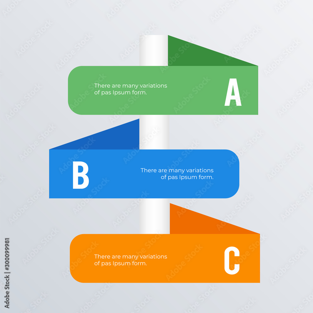 Timeline ribbon infographics template design. Business concept ...