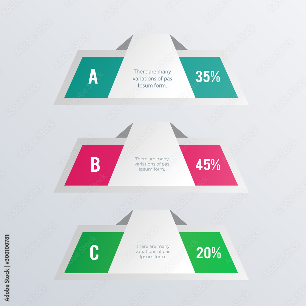 Statistical list infographic template design. Business concept ...