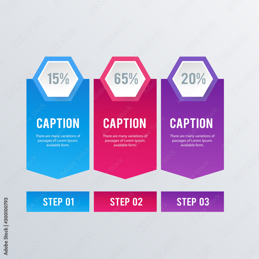 Hexagon service package infographic template design. Business concept ...