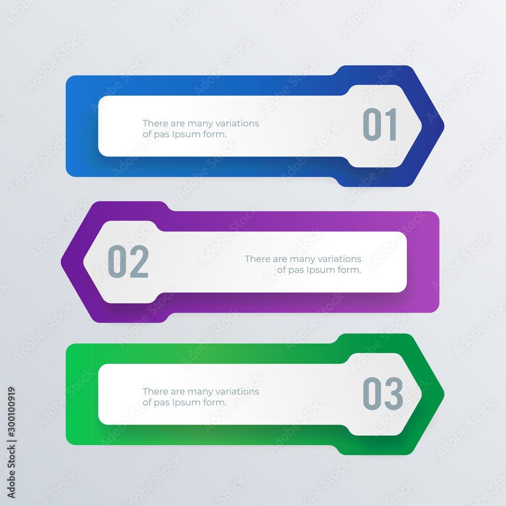 Arrow list infographics template design. Business concept infograph ...