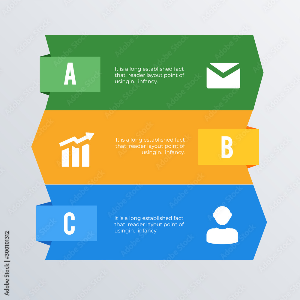 Icons List infographic template design. Business concept infograph with ...