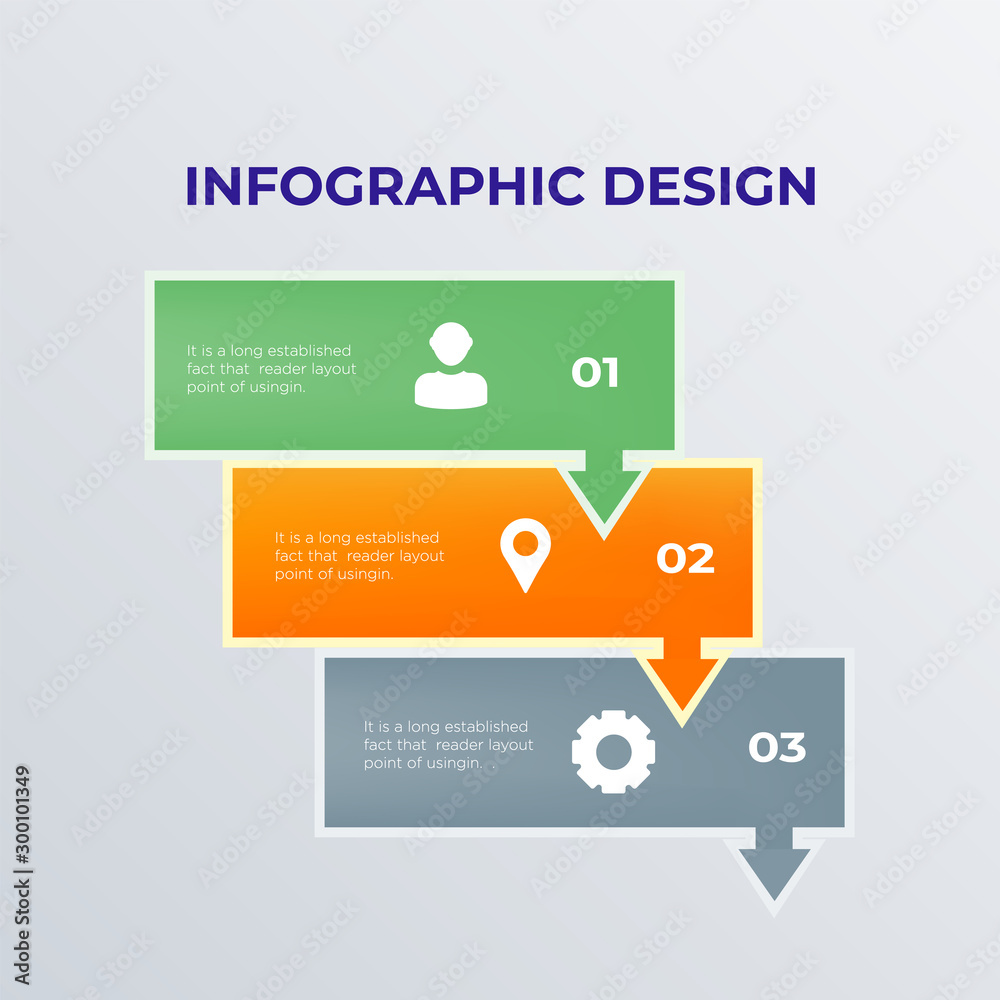 Arrow process infographic template design with icons. Business concept ... Arrow process infographic template design with icons. Business concept ...