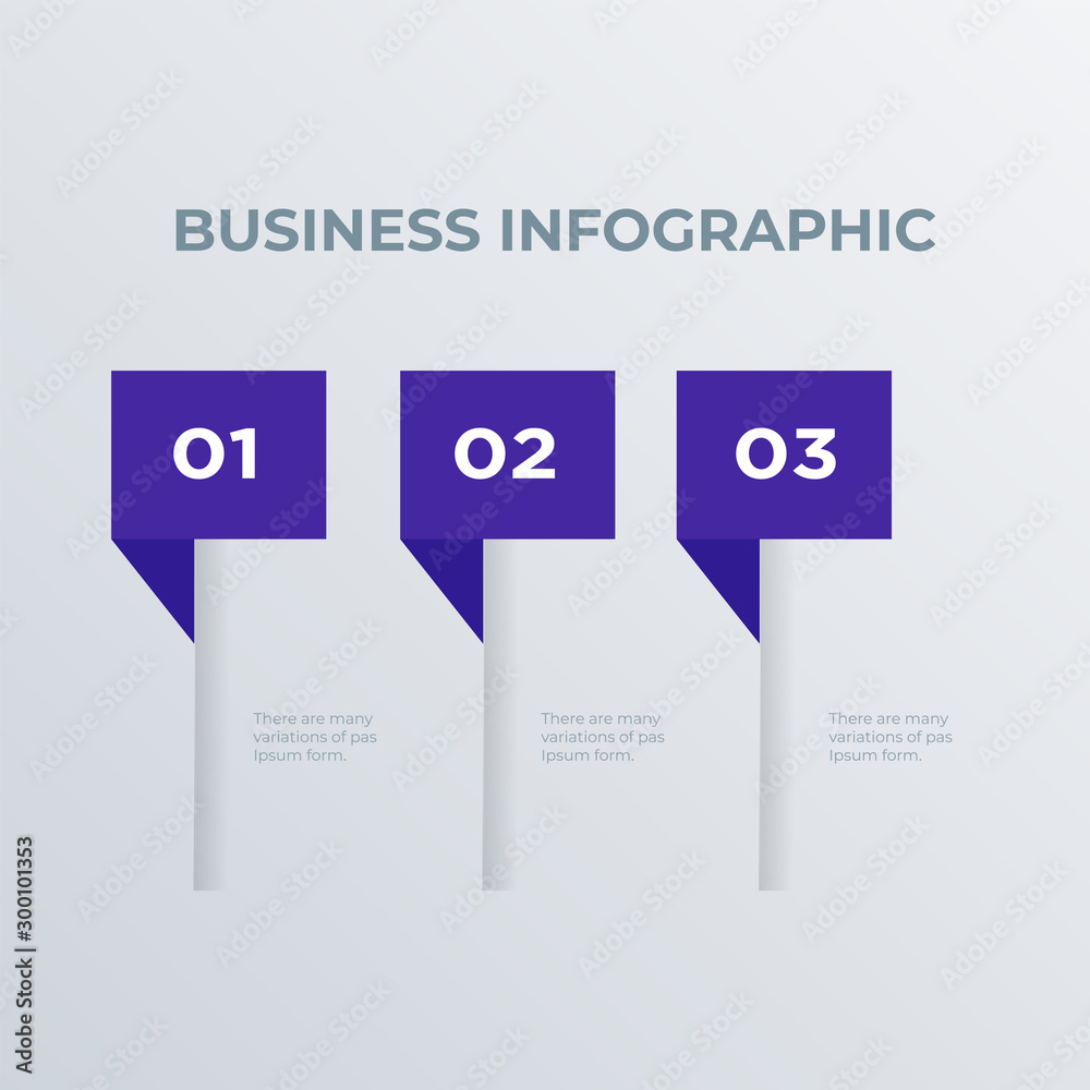 Visualized Numbers infographic template design. Business concept ...