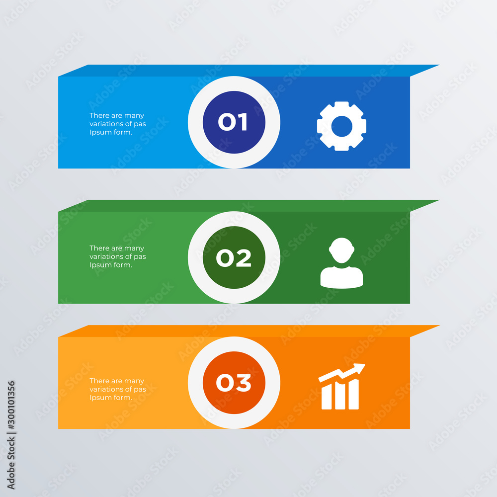 Visualized Numbers infographic template design. Business concept ...