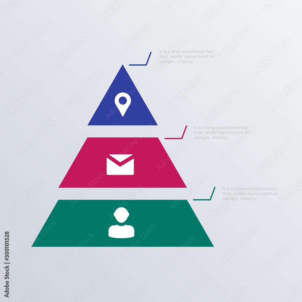 Hierarchical infographic template design. Business concept infograph ...