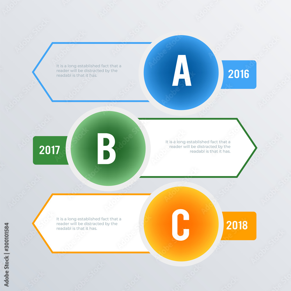 Yearly statistical arrows infographic template design. Business concept ...