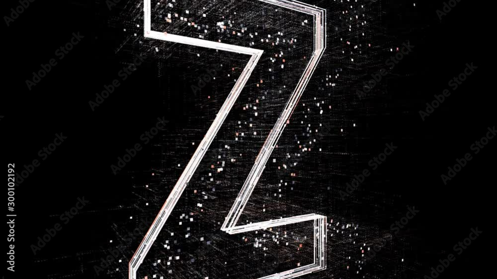 4k Z letter alphabet word tag cloud;computer code particle.The Matrix ...
