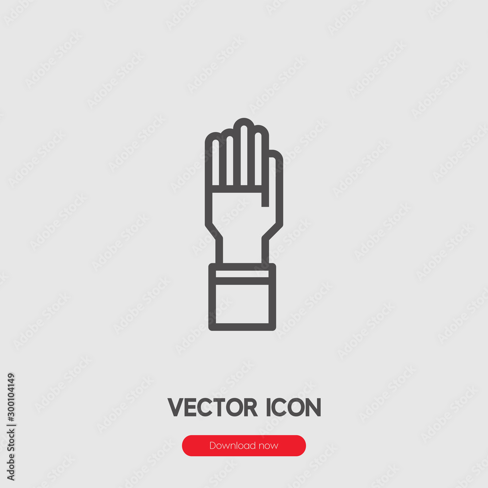 volunteer icon vector. Linear style sign for mobile concept and web ...