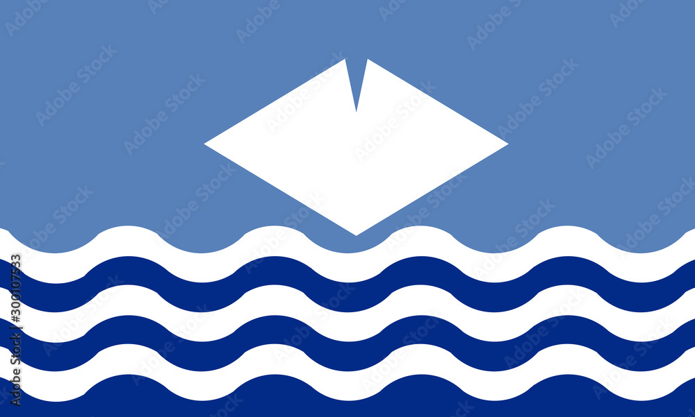 Isle Of Wight Island Flag Stock Vector | Adobe Stock