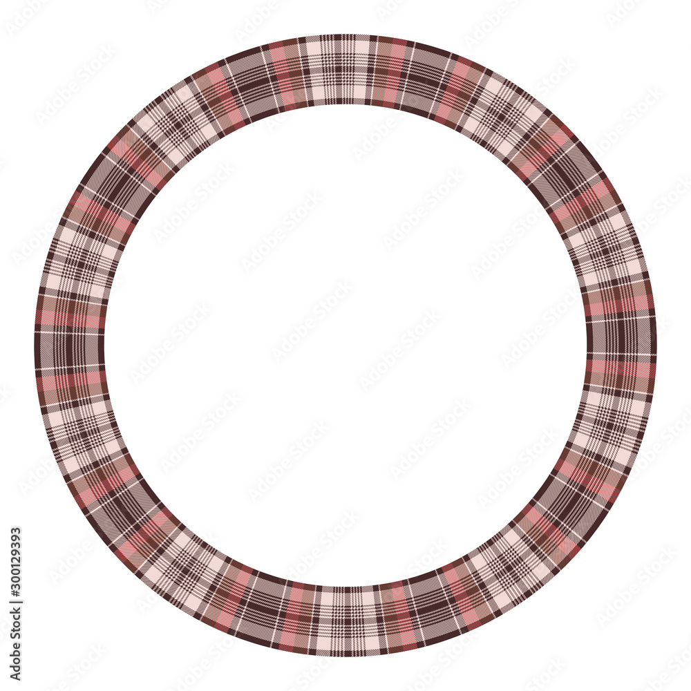Round frame vector vintage pattern design template. Circle border ...