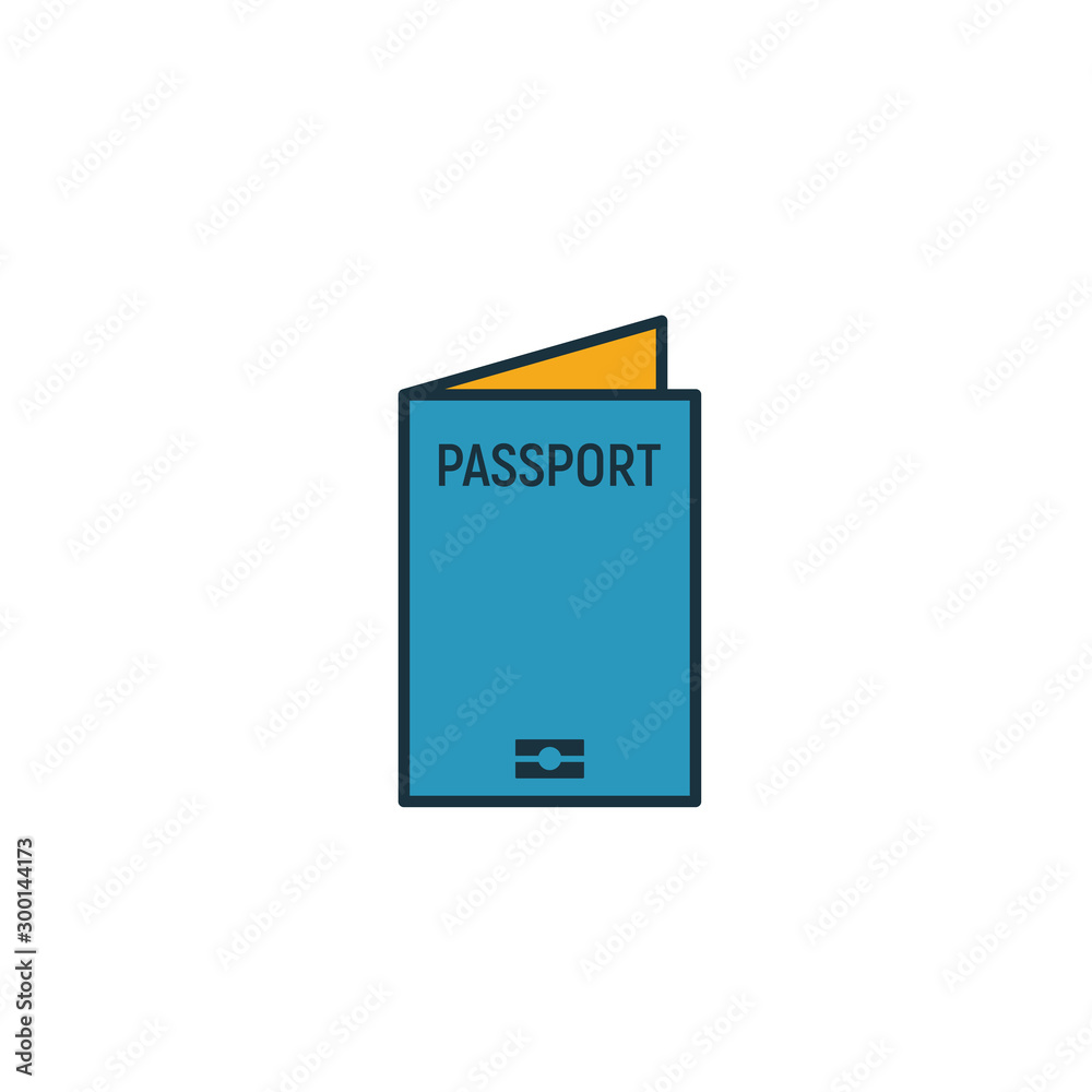 International Passport icon. Simple element from tourism icons ...