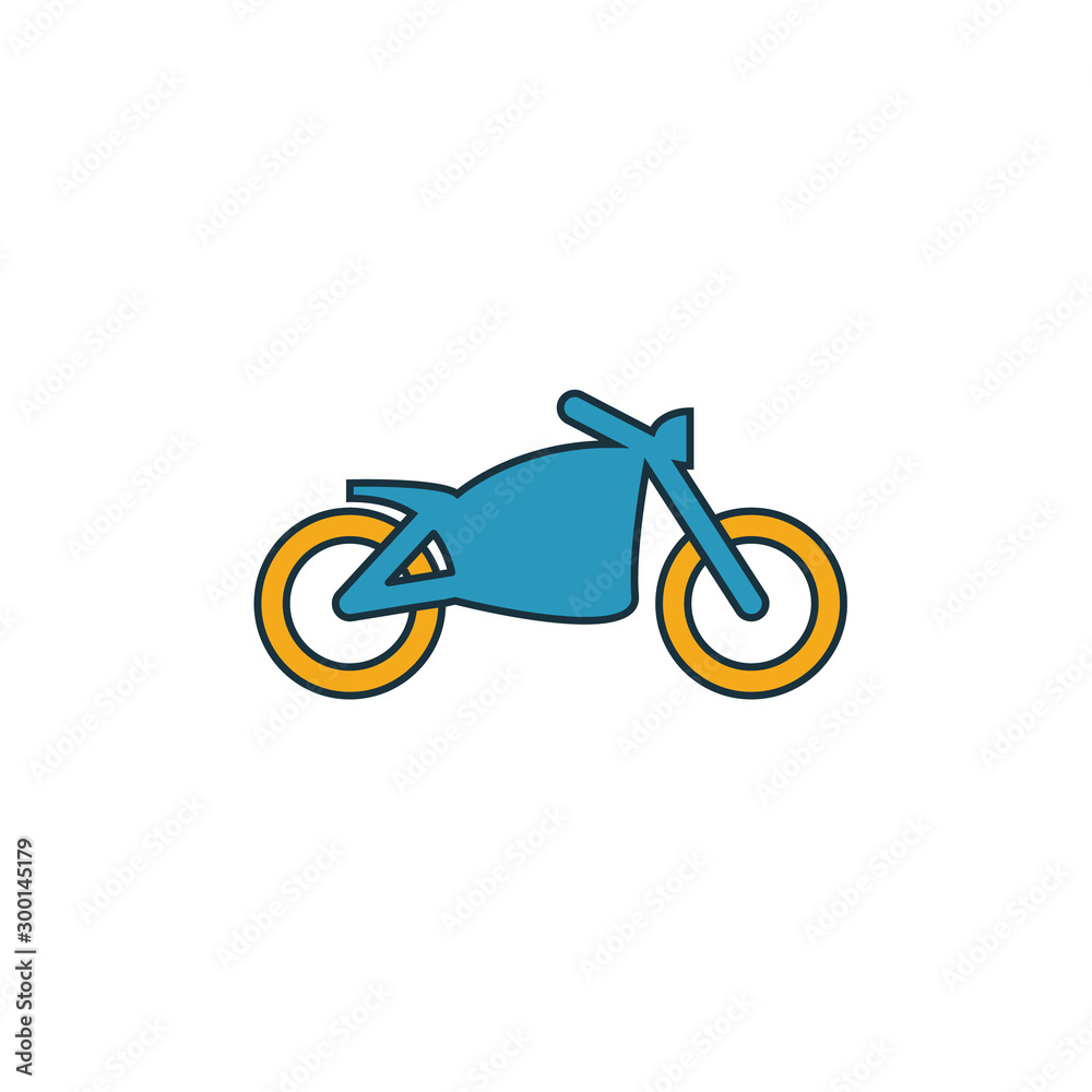 Motorcycle icon. Simple element from transport icons collection ...