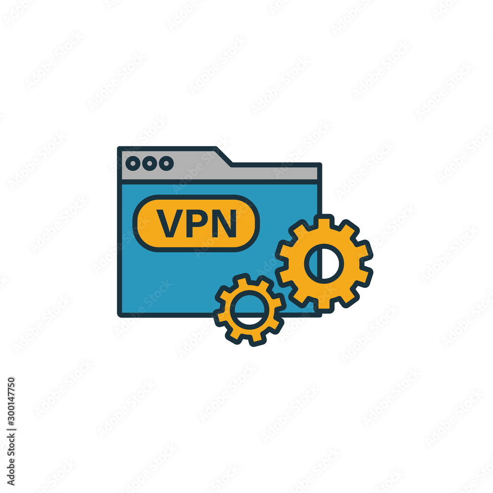 Vpn Software icon. Simple element from icons collection. Creative Vpn ...