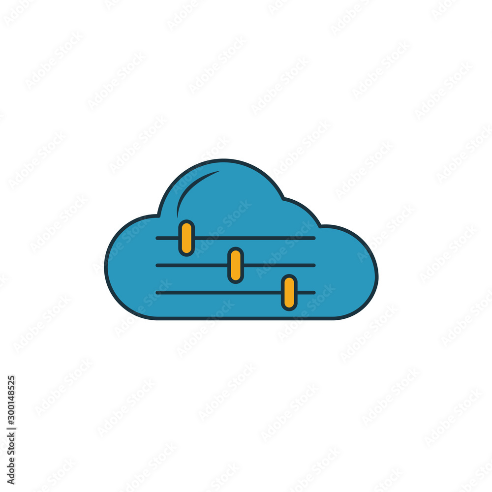 Cloud Management icon. Simple element from web development icons ...