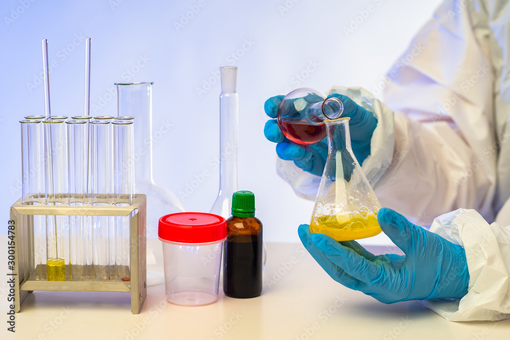 Medical laboratory. Invention of drugs. Pharmacology Work on the ...