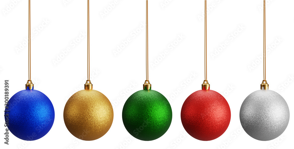 Silver And Gold Christmas Balls