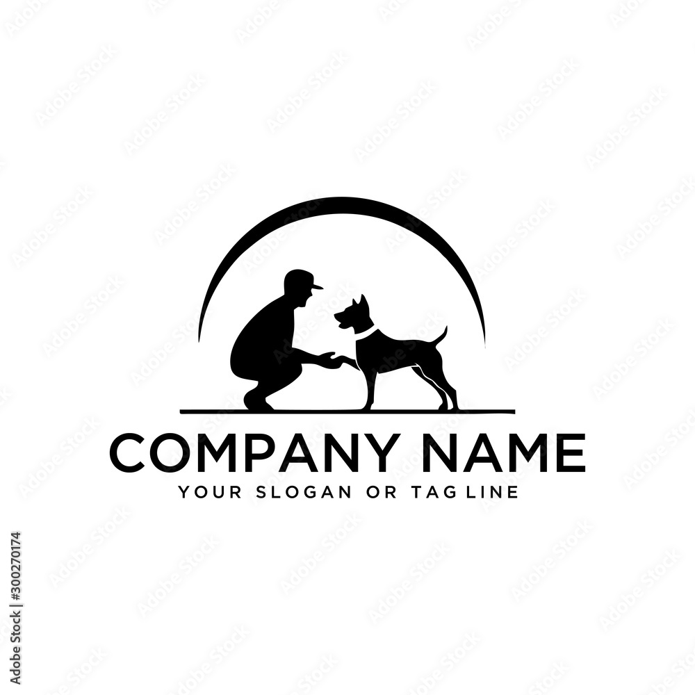 Dog Agility Logo Poster Design Logo Ideas Training Dogs Vector