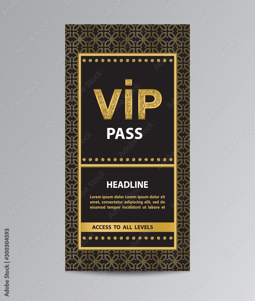 All Access Pass Template