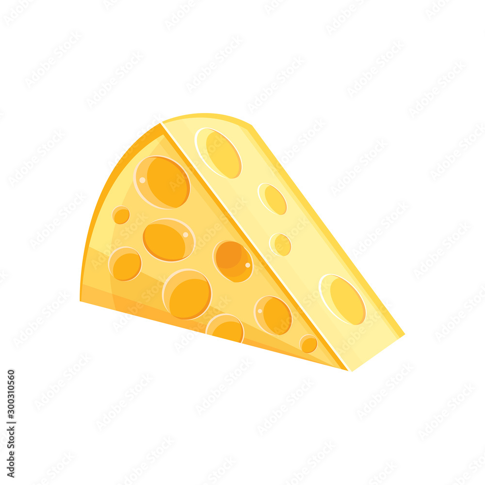 Cartoon Cheese Block